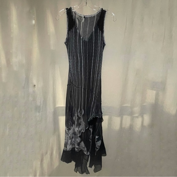Komarov | Dresses | Komarov Sheer Ruffle Dress | Poshmark